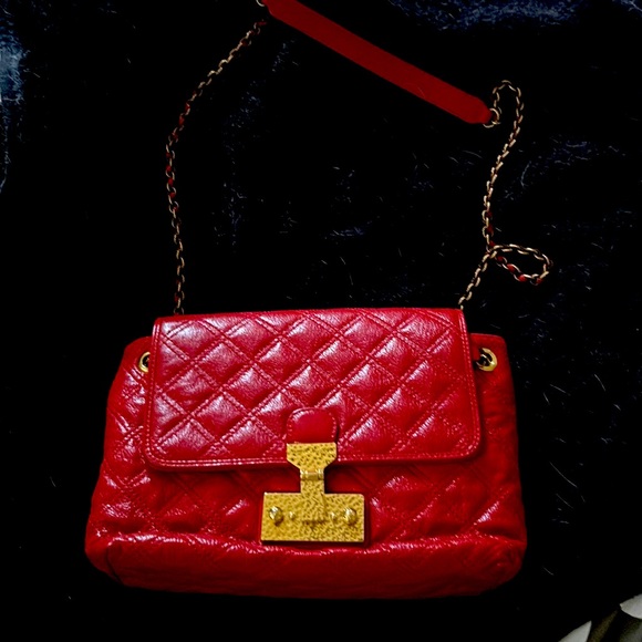 Marc Jacobs | Bags | Marc Jacobs Cherry Red Chain Bag | Poshmark